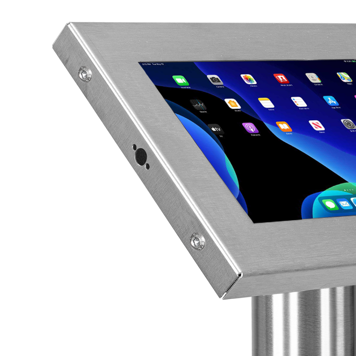 Tablet floor stand Sublime Securo M for 9-11 inch tablets - stainless steel