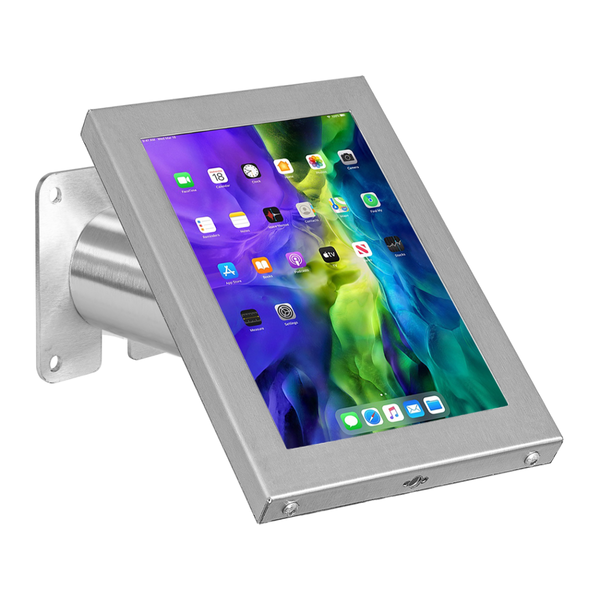 Tablet wall mount Securo M for 9-11 inch tablets - stainless steel