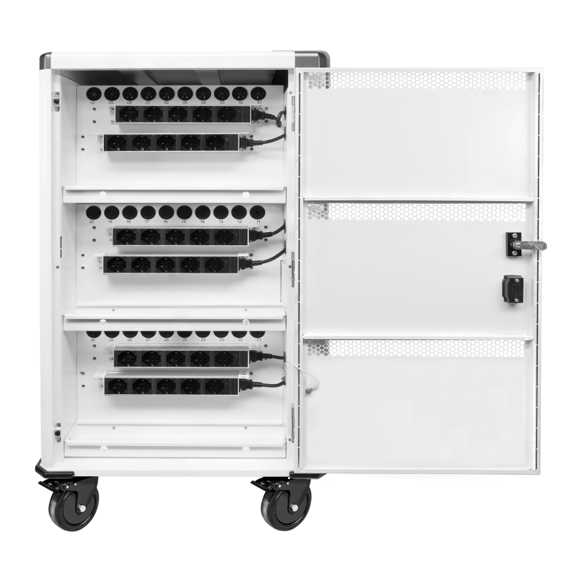 BRV30 charging cart for 30 tablets & Laptops up to 16 inches - white ...