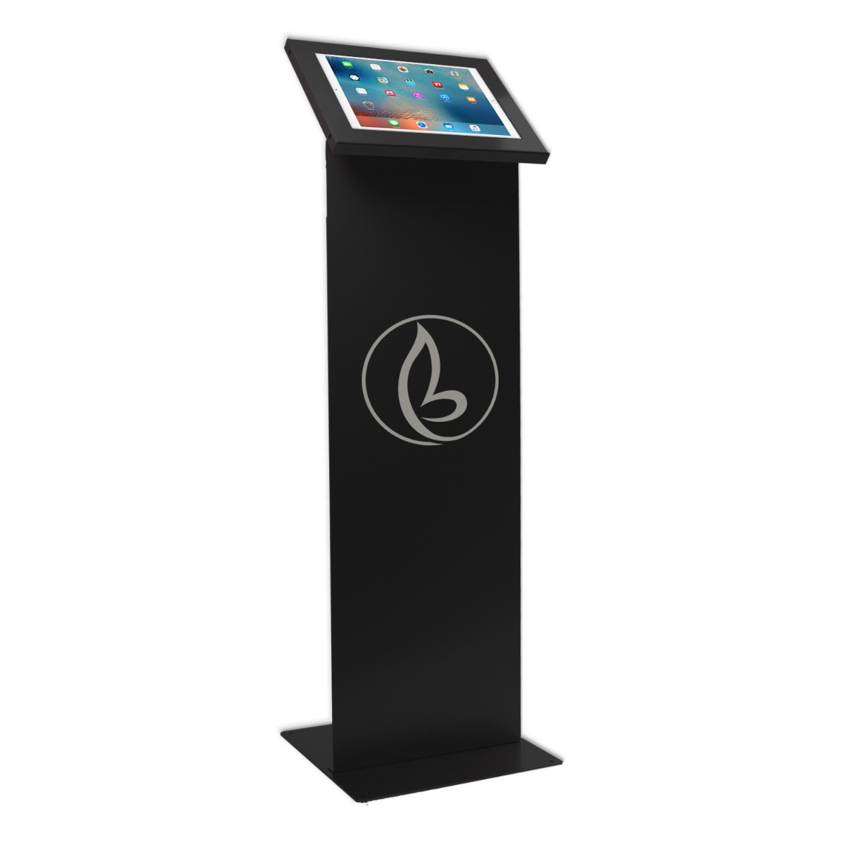 Tablet floor stand with display plate Securo M for 9-11 inch tablets ...