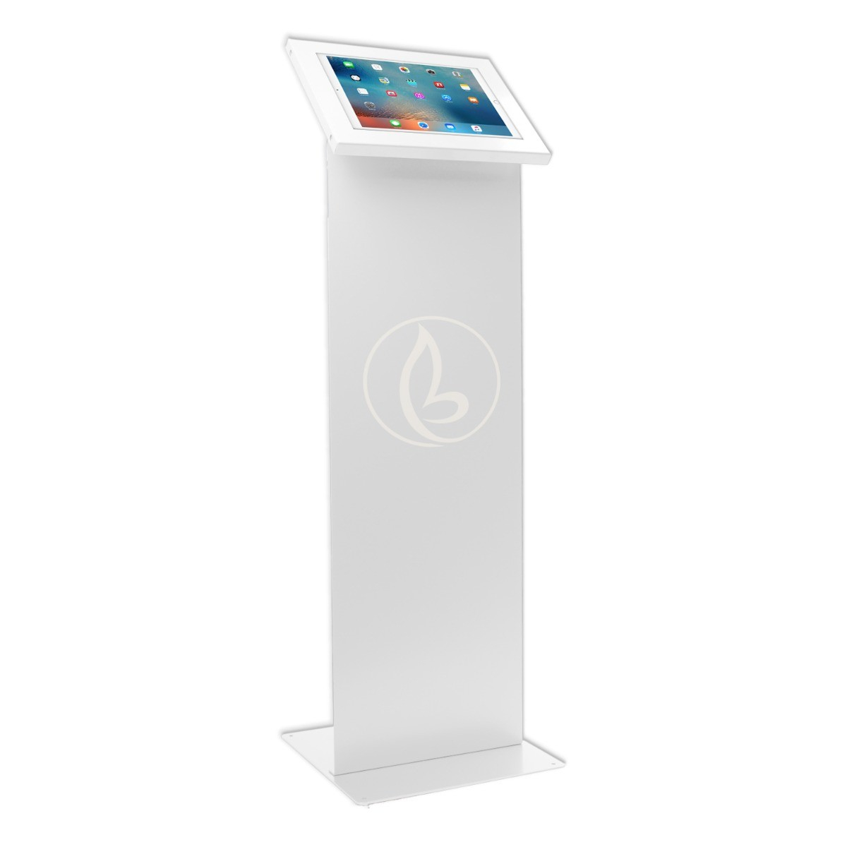 Tablet floor stand with display plate Securo M for 9-11 inch tablets ...