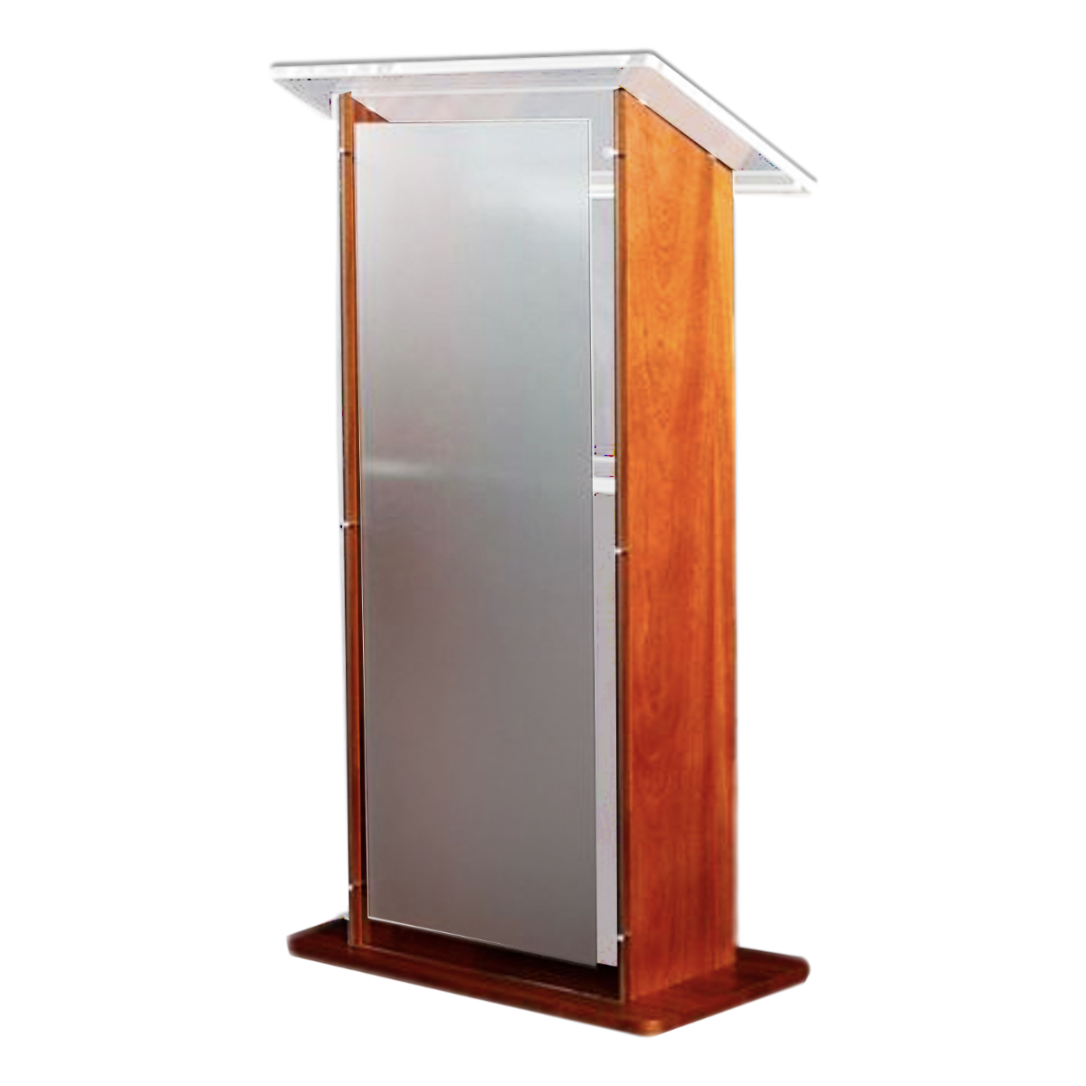 Acrylic-wood lectern Esmeralda - cherry colour