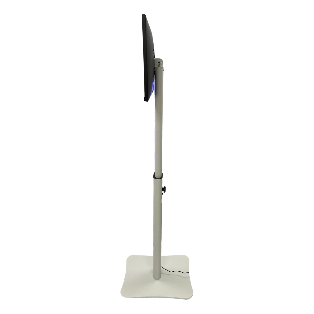 Stylish Monitor Floor Stand with LED Lighting - Adjustable and Tiltable