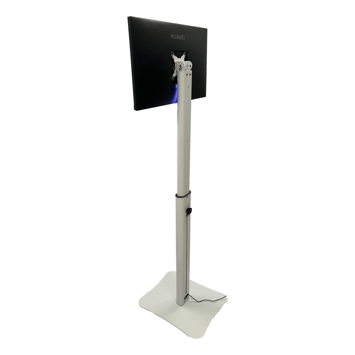 Stylish Monitor Floor Stand with LED Lighting - Adjustable and Tiltable
