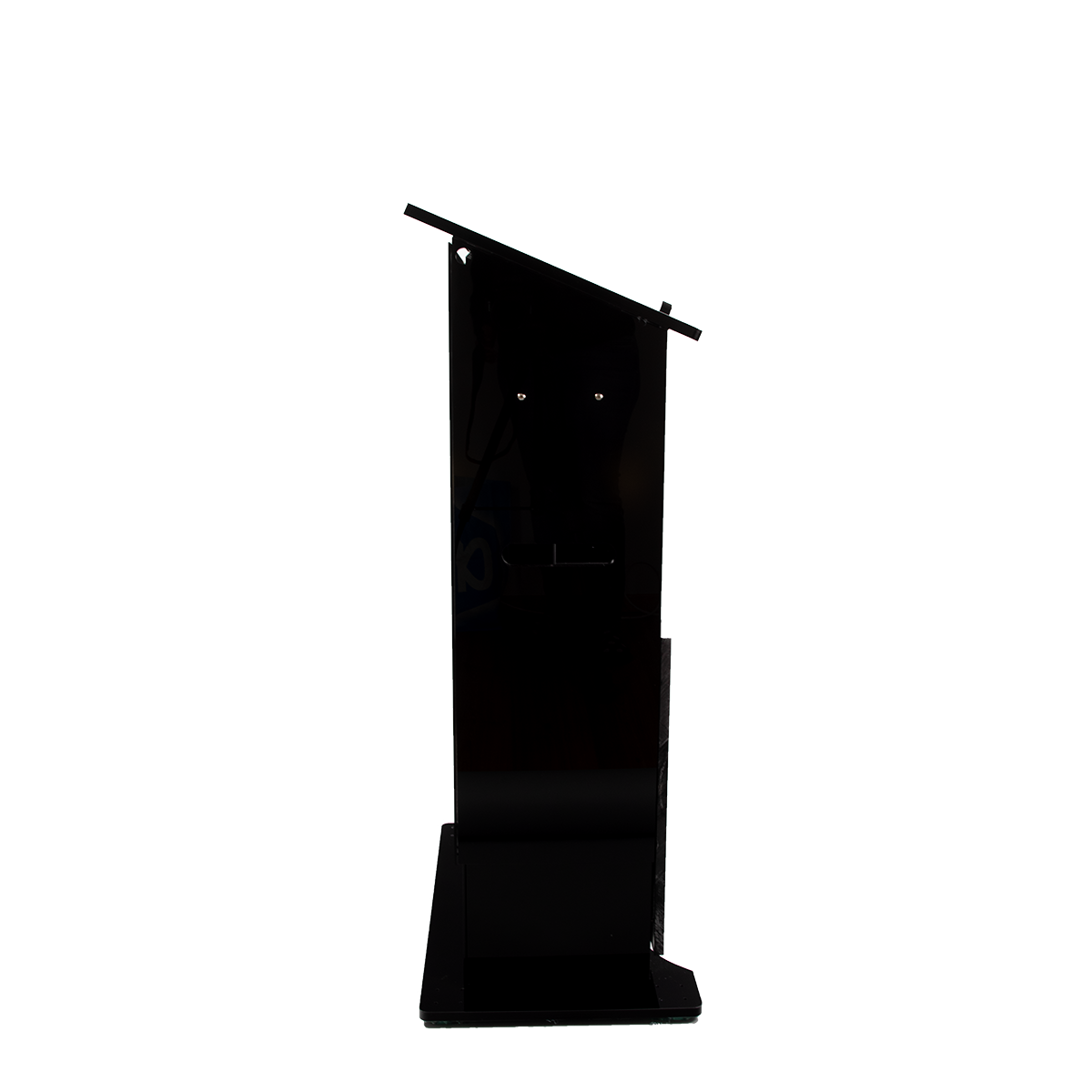 Height-adjustable plastic lectern HiLo - black