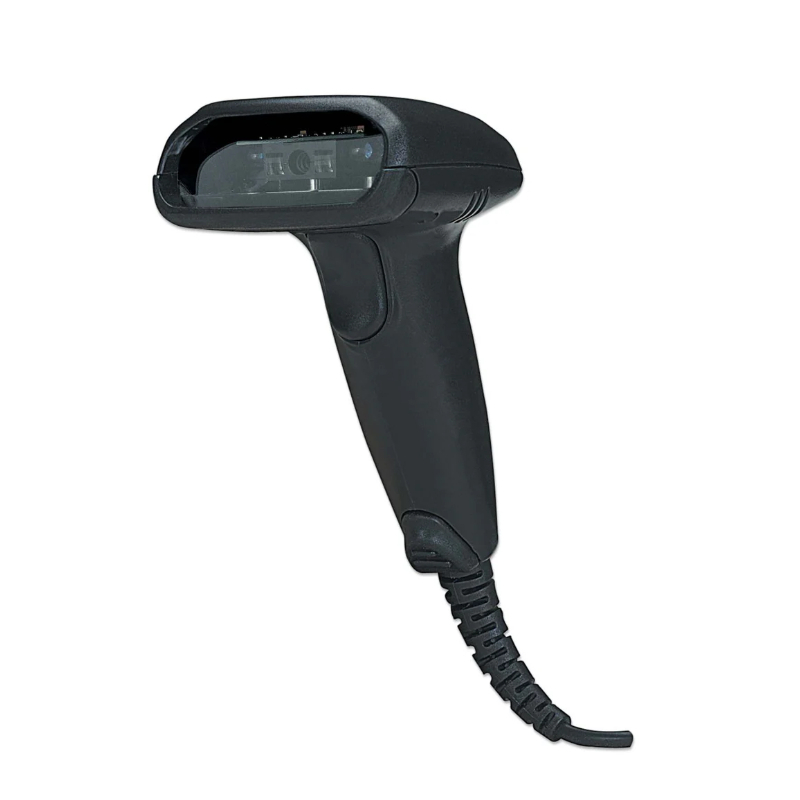 Long Range CCD Barcode Scanner - 1D, USB-A Cable, Black