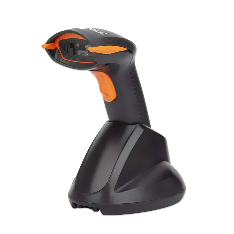 Wireless 2D CCD barcode scanner with rugged IP42 housing - 250 mm scan ...