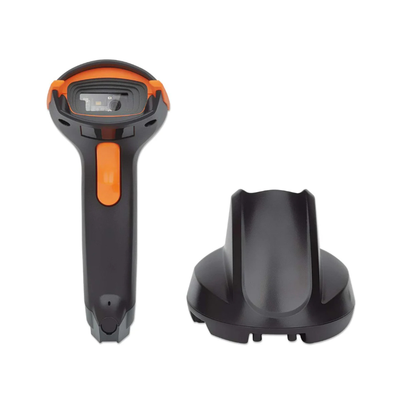 Wireless 2D CCD barcode scanner with rugged IP42 housing - 250 mm scan ...